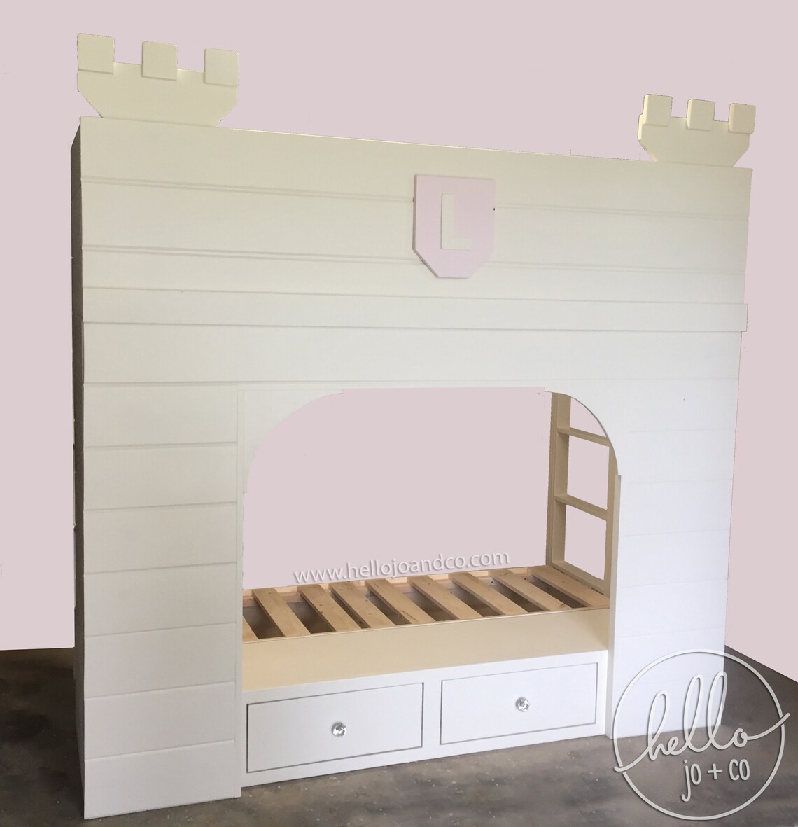 Solid Wood Space Saving Castle Loft Bed Bunk Bed - Etsy