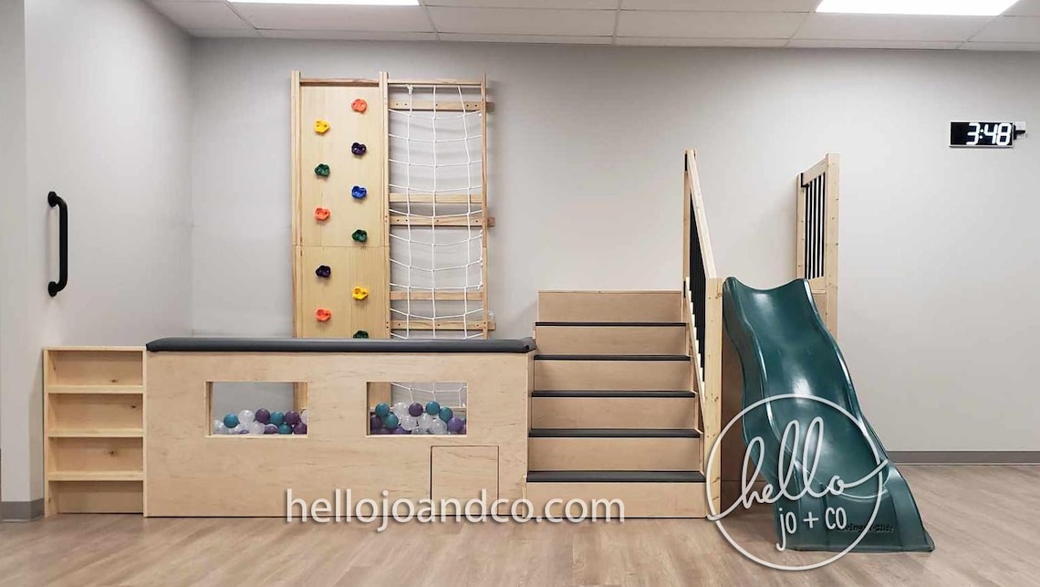 Pediatric Therapy Gym Ball Pit Platform Stairs - Etsy