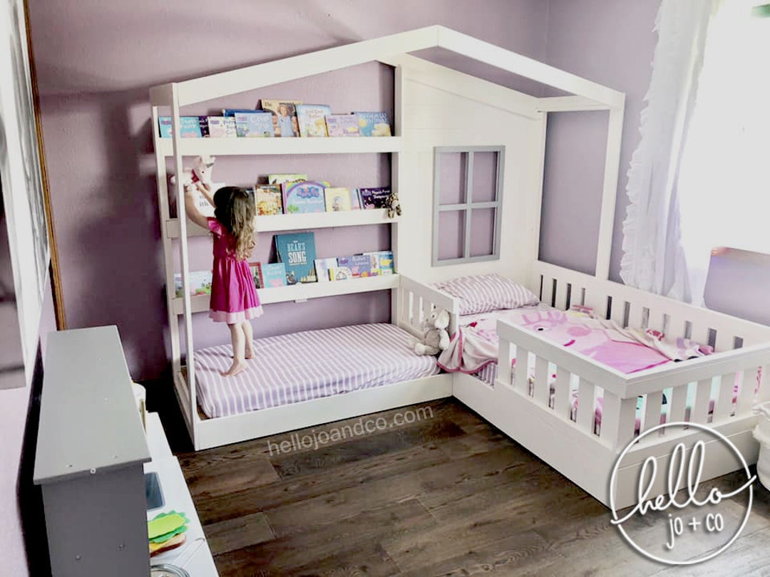 Solid Wood Reading Nook Bed Etsy UK