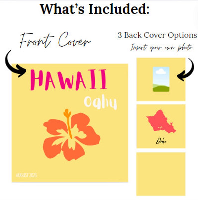 Travel Photo Book Front/back Cover Template - Etsy