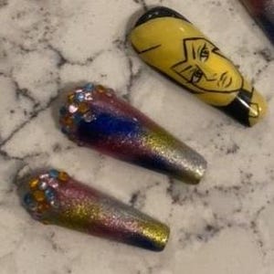 Steven Universe Custom Painted Nail Set - Etsy