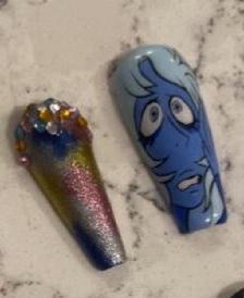 Steven Universe Custom Painted Nail Set - Etsy