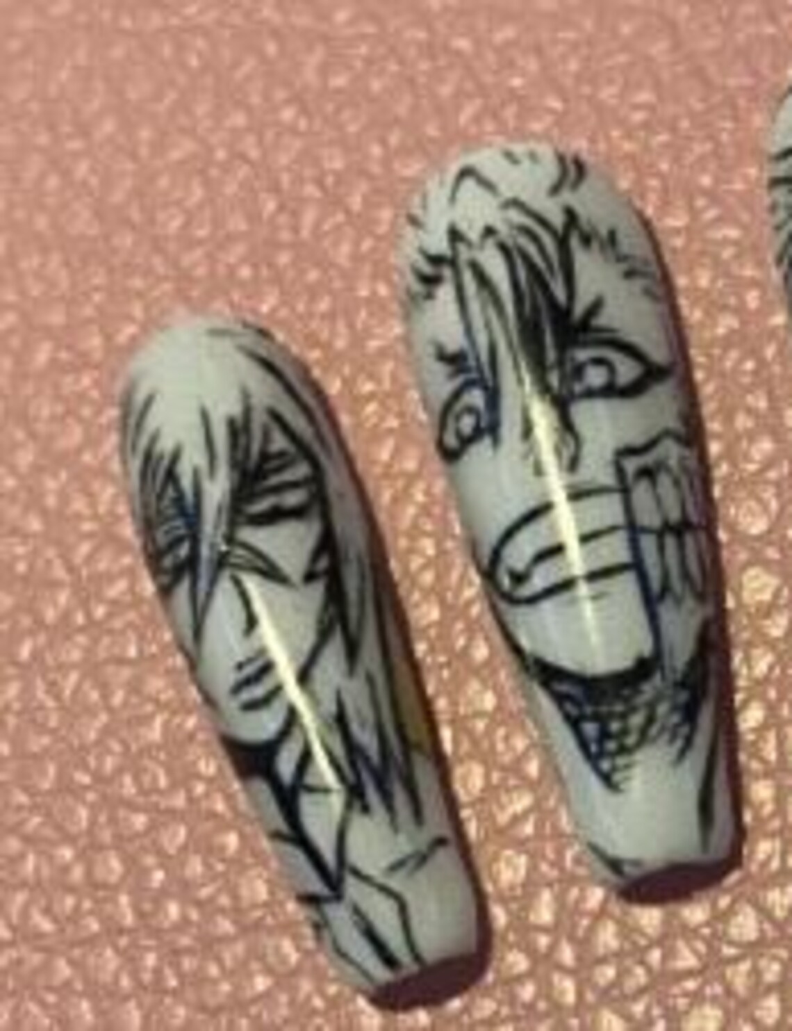 Bleach Custom Hand Painted Nail Set - Etsy