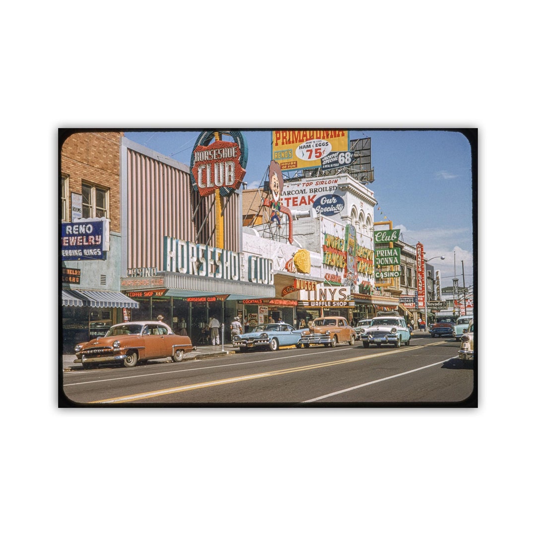 Vintage Reno Nevada Mid Century Photography Print for Home or Office ...