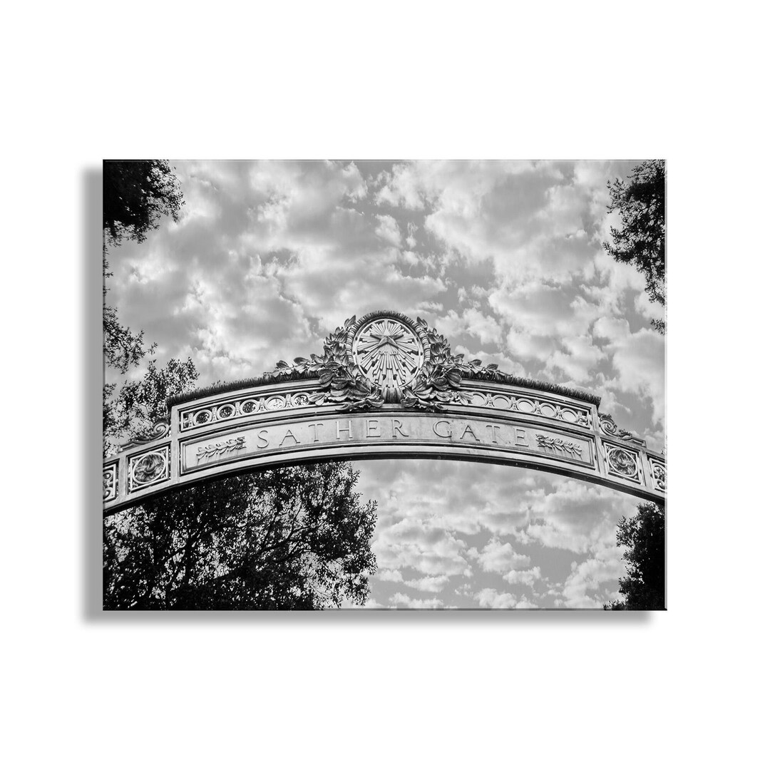 Cal Berkeley Merch With Sather Gate | Black and White UC Berkeley ...