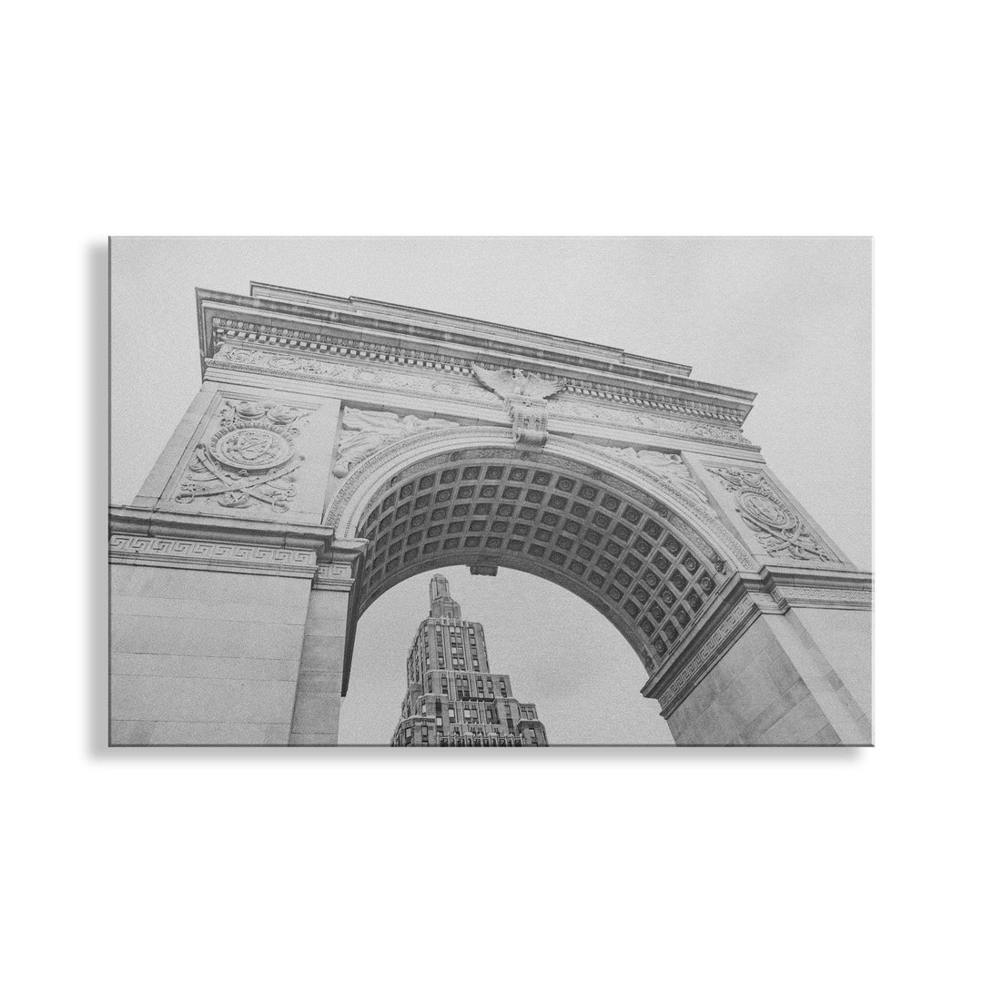 NYU Merch Washington Square Art Arch Photography Print in Black and ...