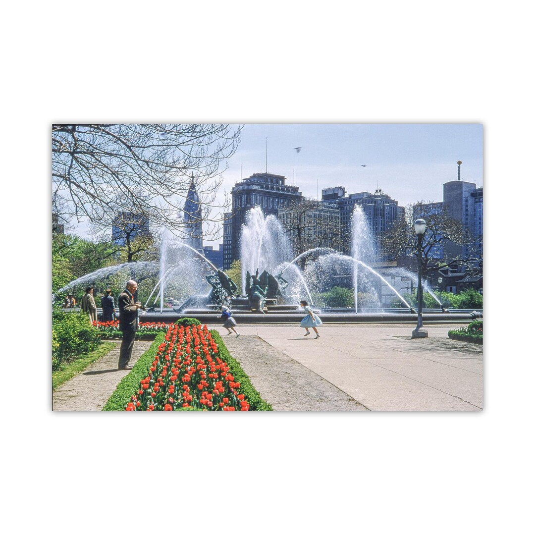 Philadelphia Logan Square Vintage Photography Print - Etsy