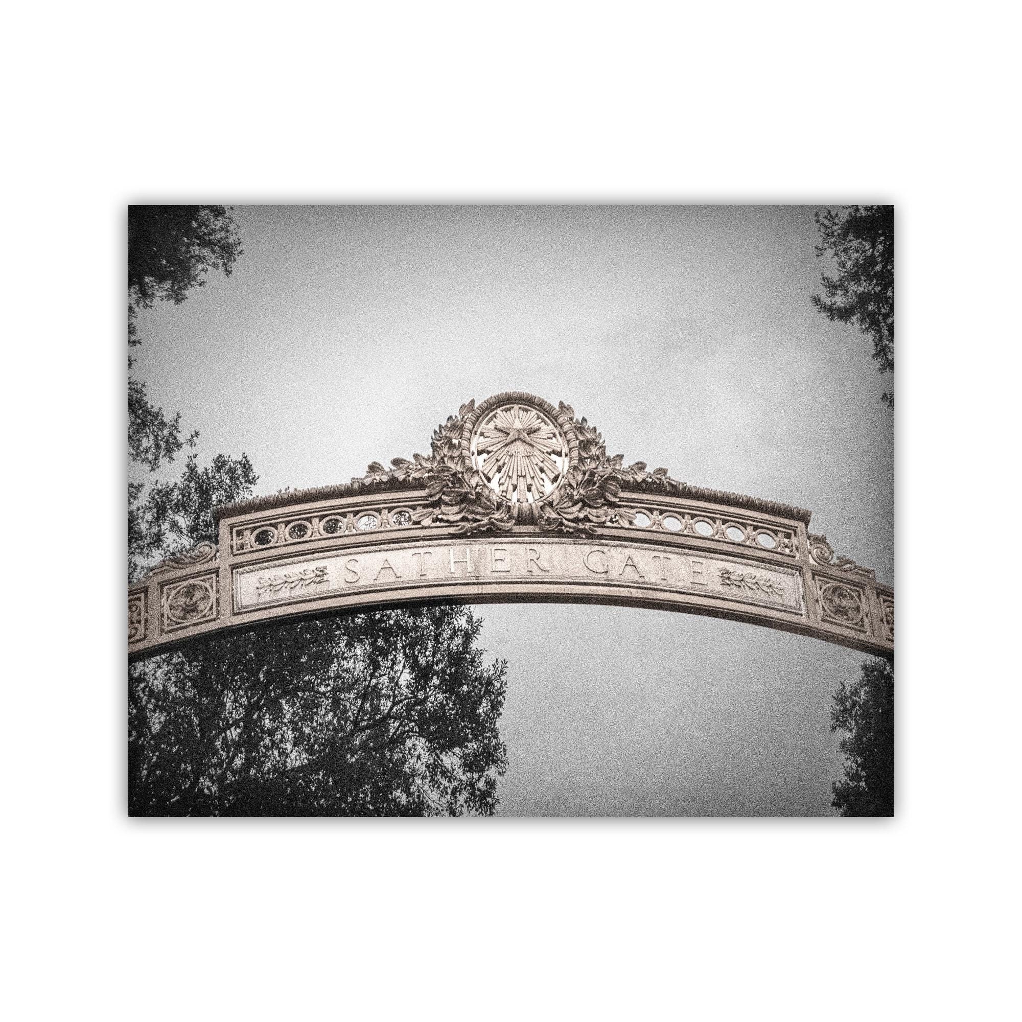 Cal Berkeley Sather Gate Art Print: Sproul Plaza Wall Decor - Etsy