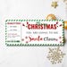 Visit to Santa Ticket ,santa's Grotto Ticket Template, Surprise Santa ...