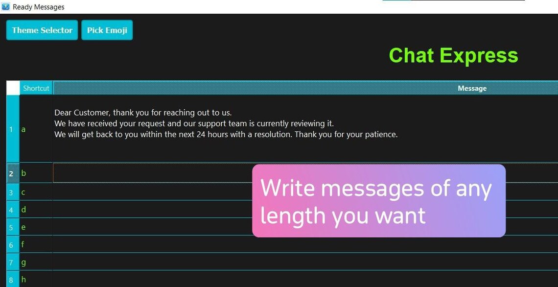 Quick Message Templates, Message Template Creator, Fast Response ...