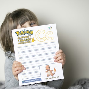 Engaging Pokemon Alphabet Tracing Printable - Educational Worksheet ...