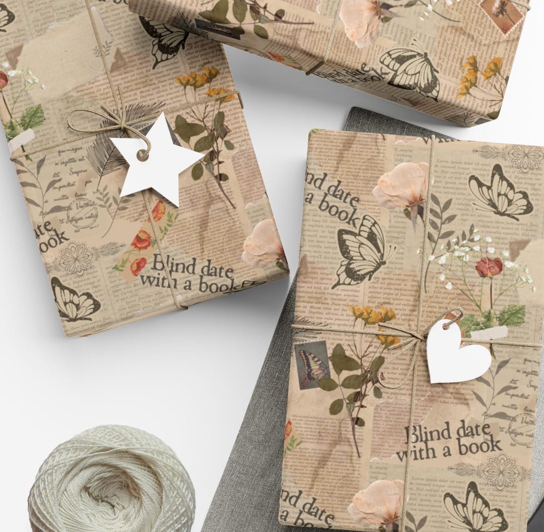 Blind Date With a Book Gift Wrap Paper, #tbrlist #bookish #booktoker ...