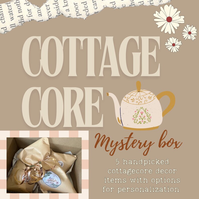 Cottage Core Curated Vintage Mystery Box Country Cottage Aesthetic ...