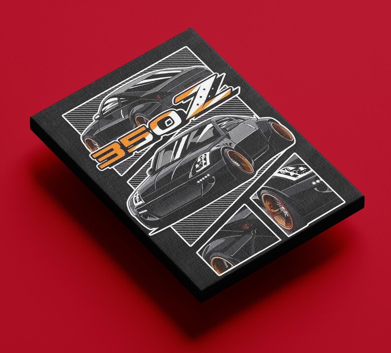 Nissan 350z, Animation Design, Nissan 350z, Super Car, Digital Art - Etsy