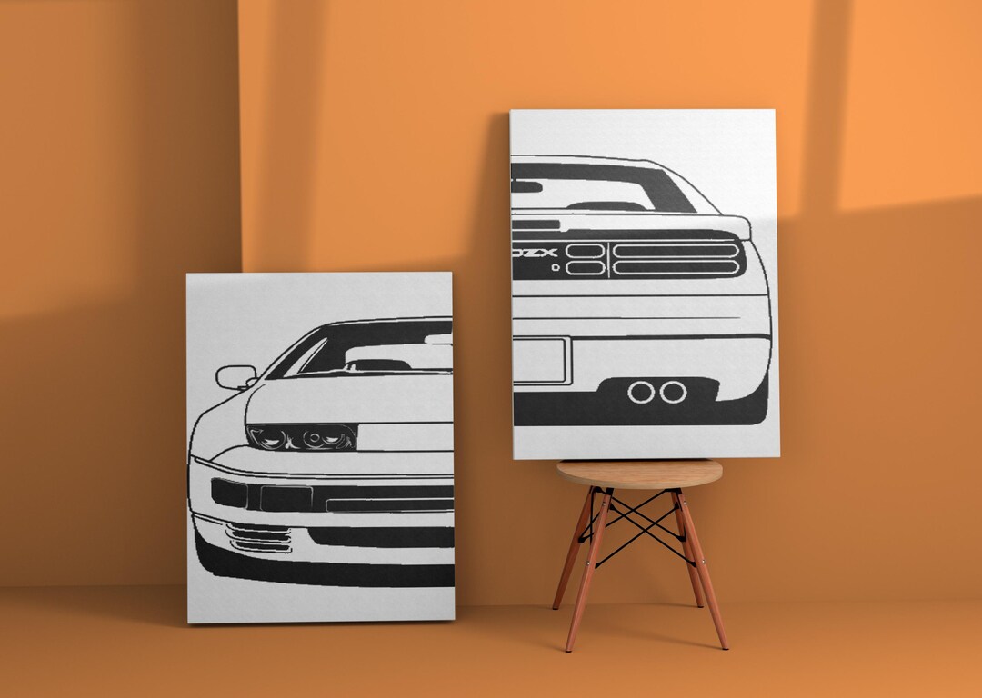 Nissan Z32 300zx PNG Printing , T Shirt Printing, PNG Sticker, Black ...