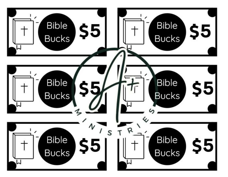 Bible Bucks for Children's Church - Etsy