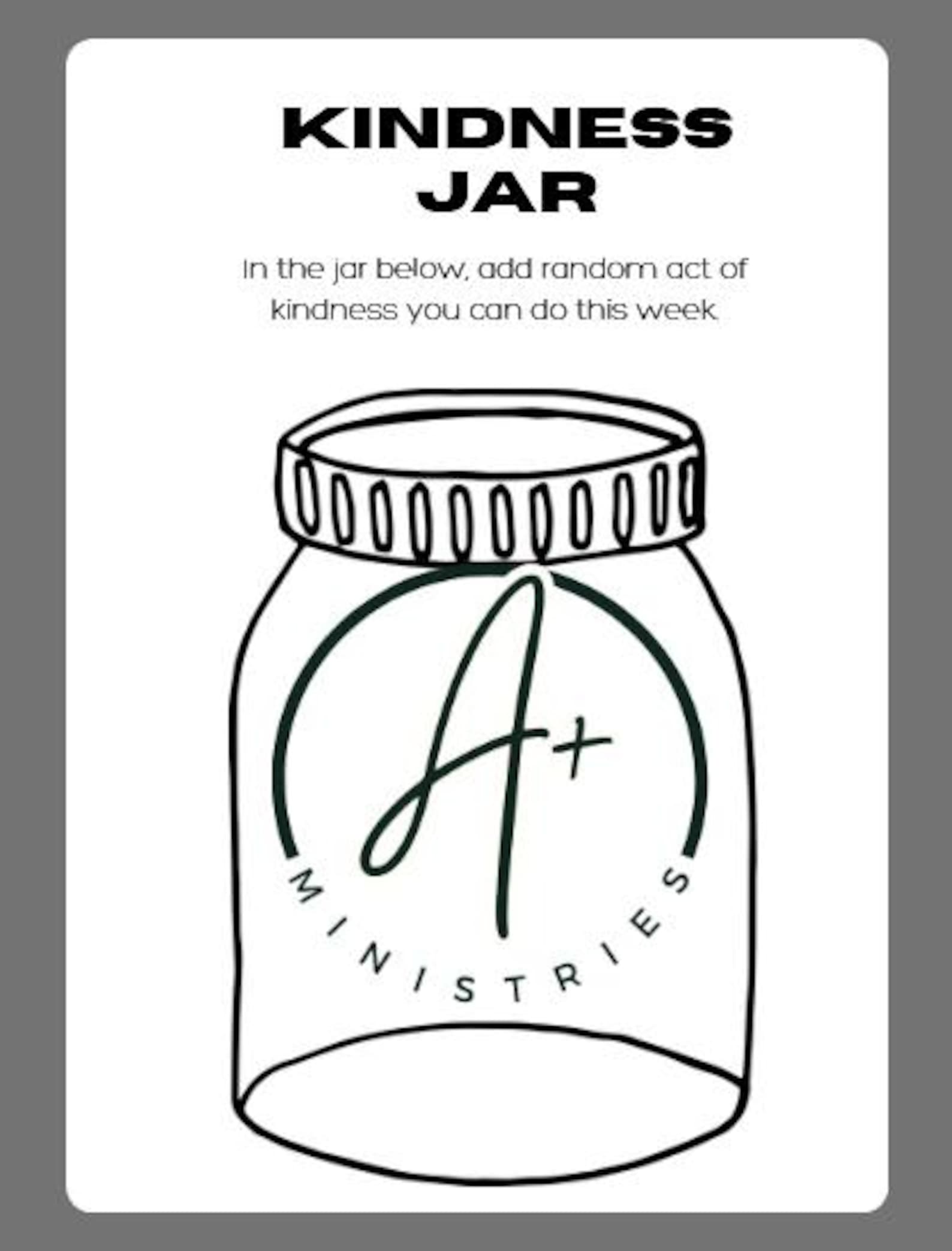 Kindness Jar Activity for Kids - Etsy