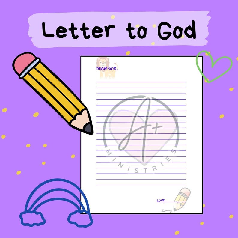 Letter to God - Children's Church - Etsy