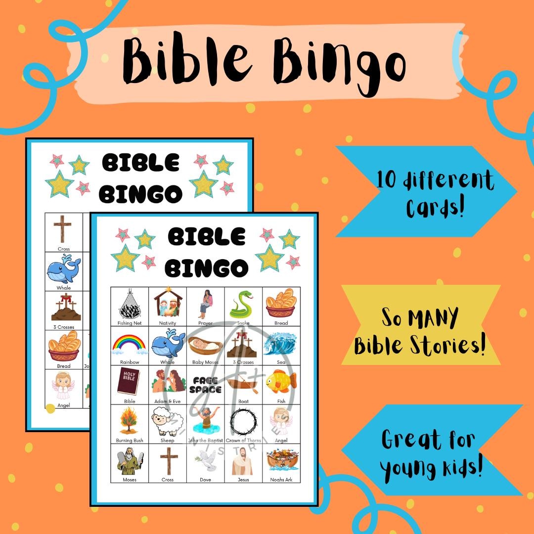 Bible Bingo - Children's Church - Etsy