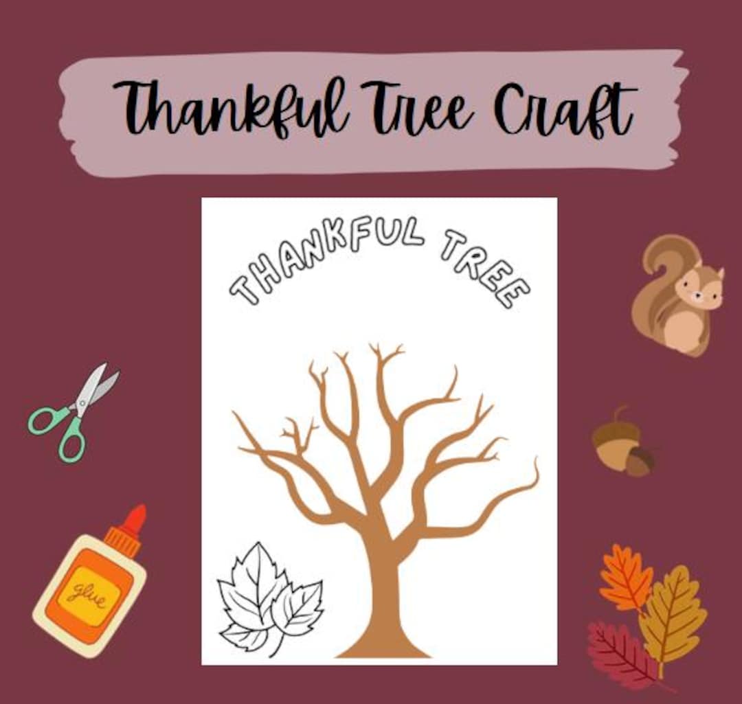 Thankful Tree Craft - Children's Church - Etsy