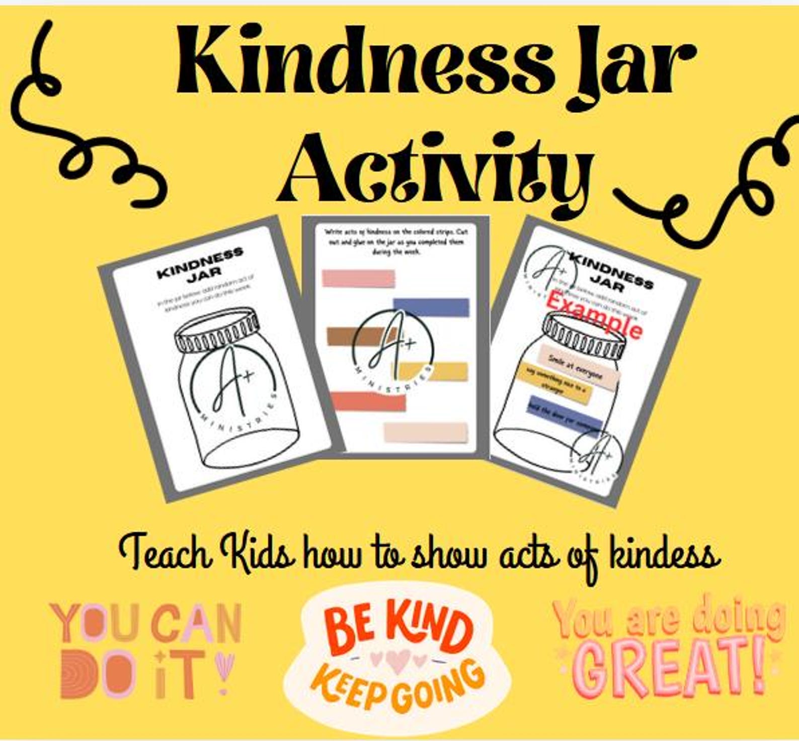 Kindness Jar Activity for Kids - Etsy