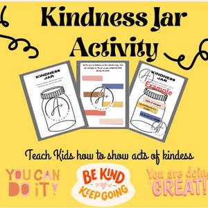 Kindness Jar Activity for Kids - Etsy