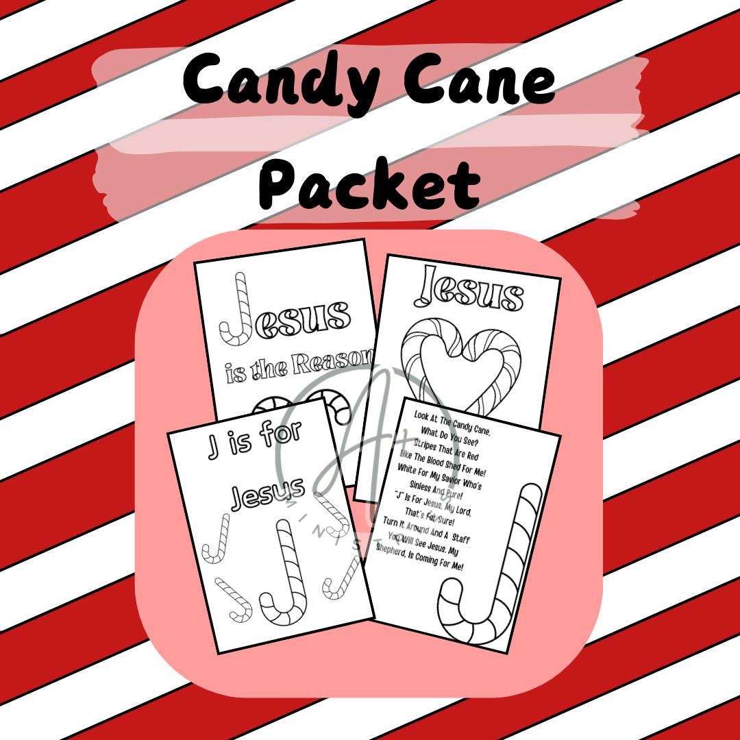 Candy Cane Packet - Childrens Church - Etsy
