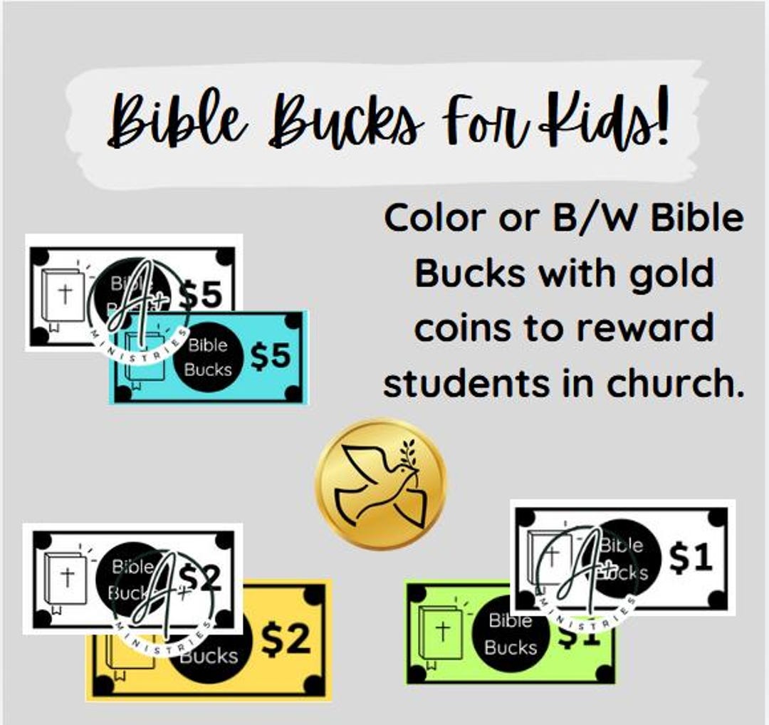 Bible Bucks for Children's Church - Etsy