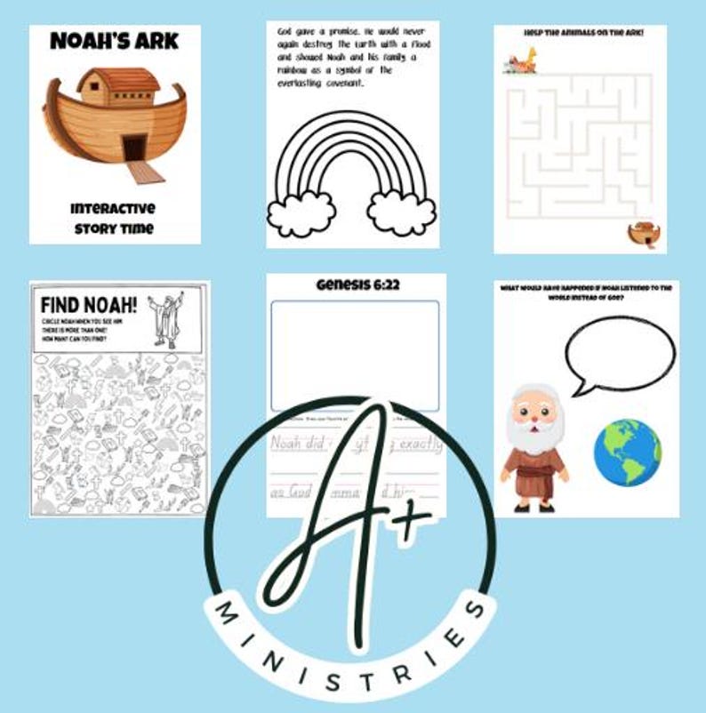 Noah's Ark Interactive Story Time - Etsy