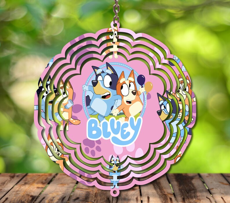 26 Bluey Wind Spinner, Bluey Wind Spinner Bundle, Wind Spinner Bluey ...
