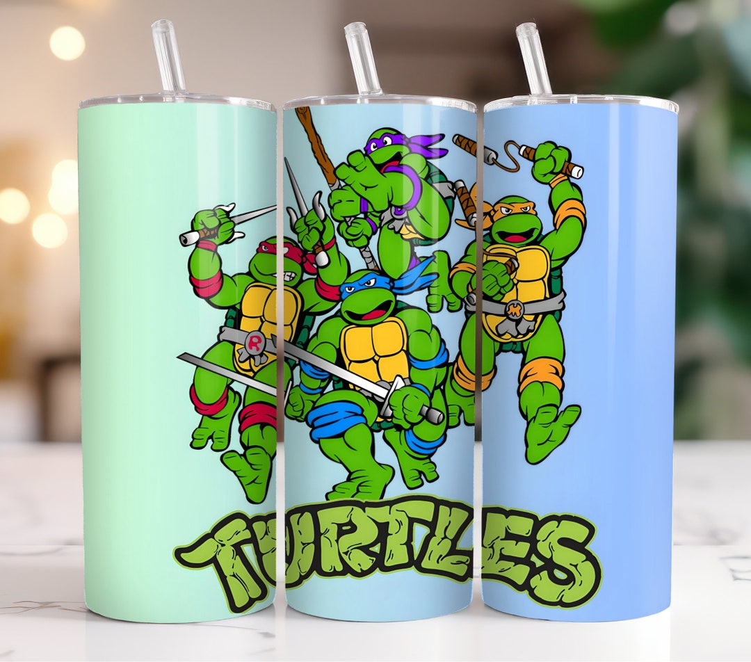 Ninja Turtles Tumbler Wrap, 20oz Skinny Tumbler Wrap, 20oz Ninja ...