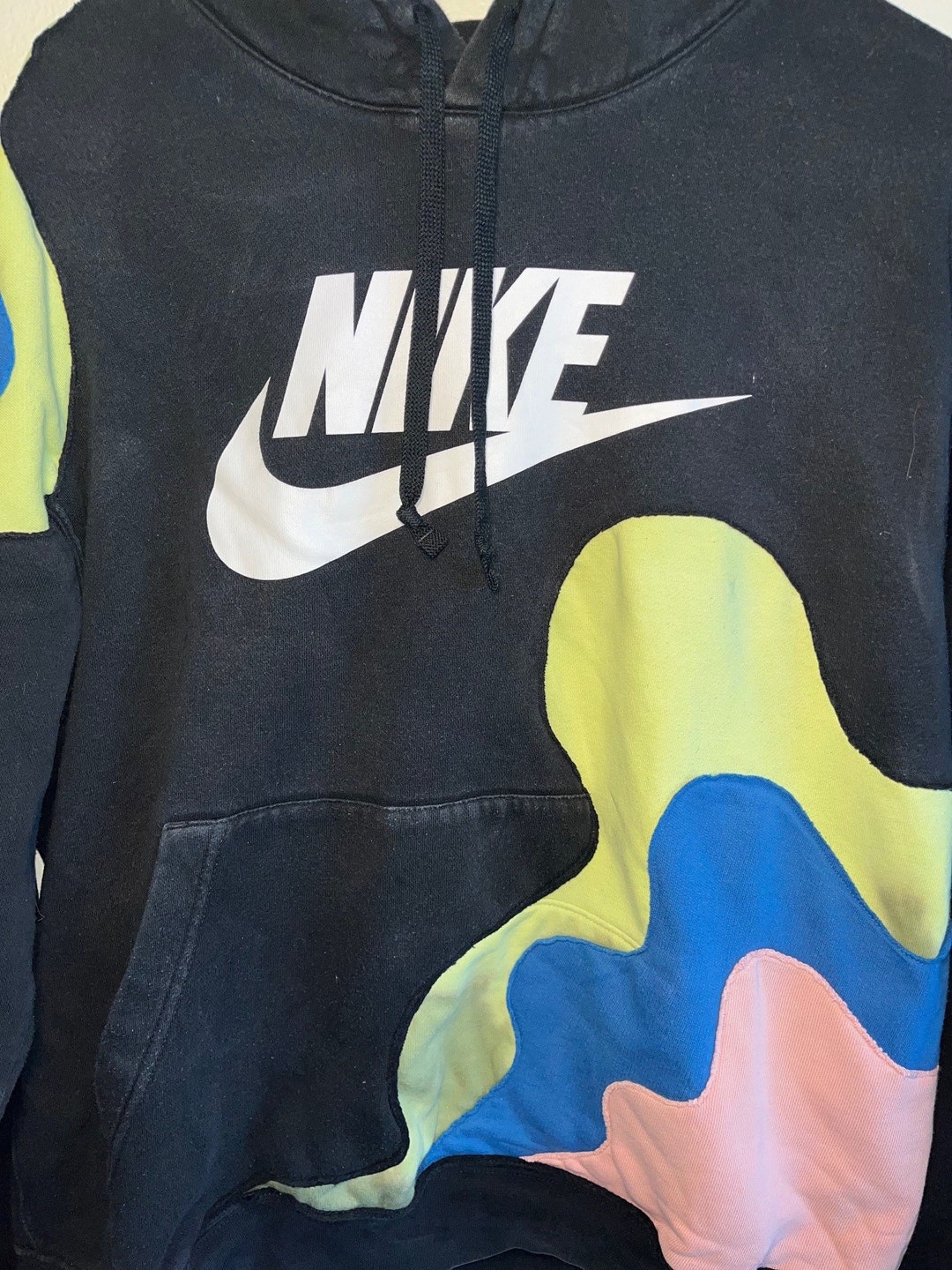 Nike Wavy Rework Upcycled Sweatshirt Sz XL/L - Etsy