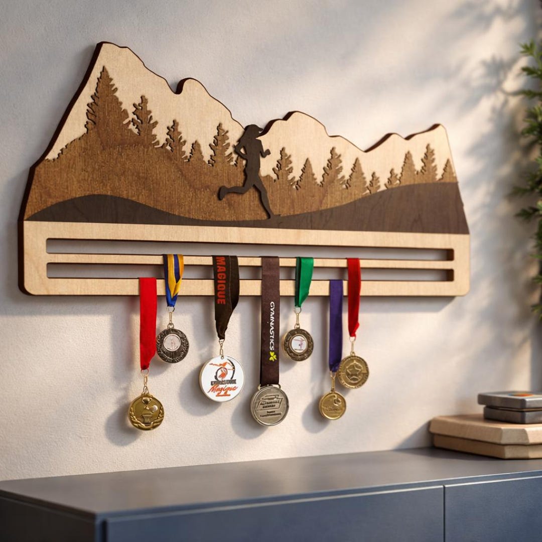 Medal Display Hanger, Running Medal Holder, Marathon Medal Display ...