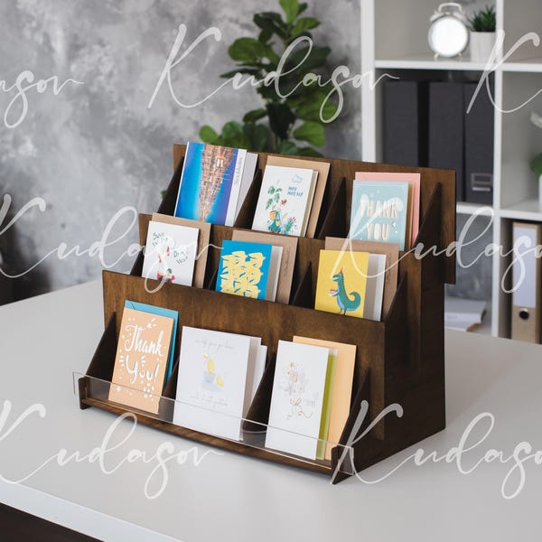 Greeting Card Display Rack - Etsy
