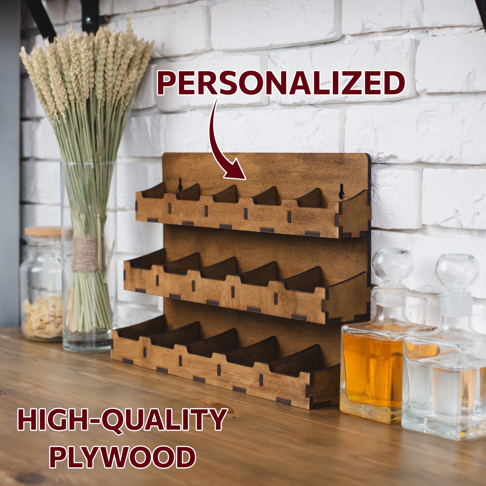 Tea Bag Storage Stand, Tea Bag Organizer, Tea Bag Holder for Wall, Tea ...