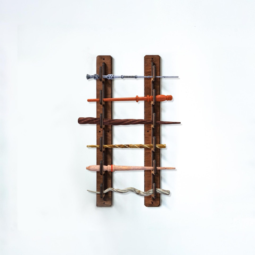 Wizard Wand Display Wall Mount, Wooden Wand Holder, Custom Wand ...