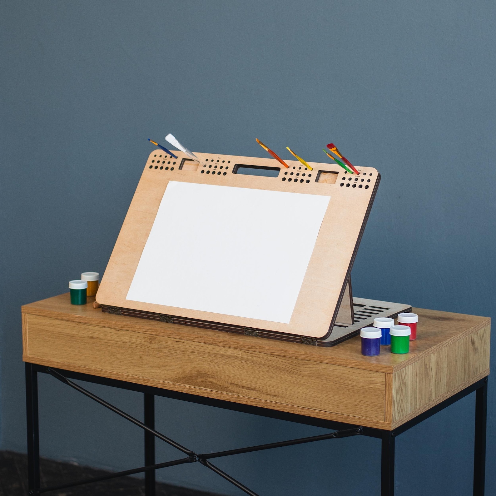 Adjustable Easel, Tabletop Easel, Wooden Easel, Paint Easel, Small ...