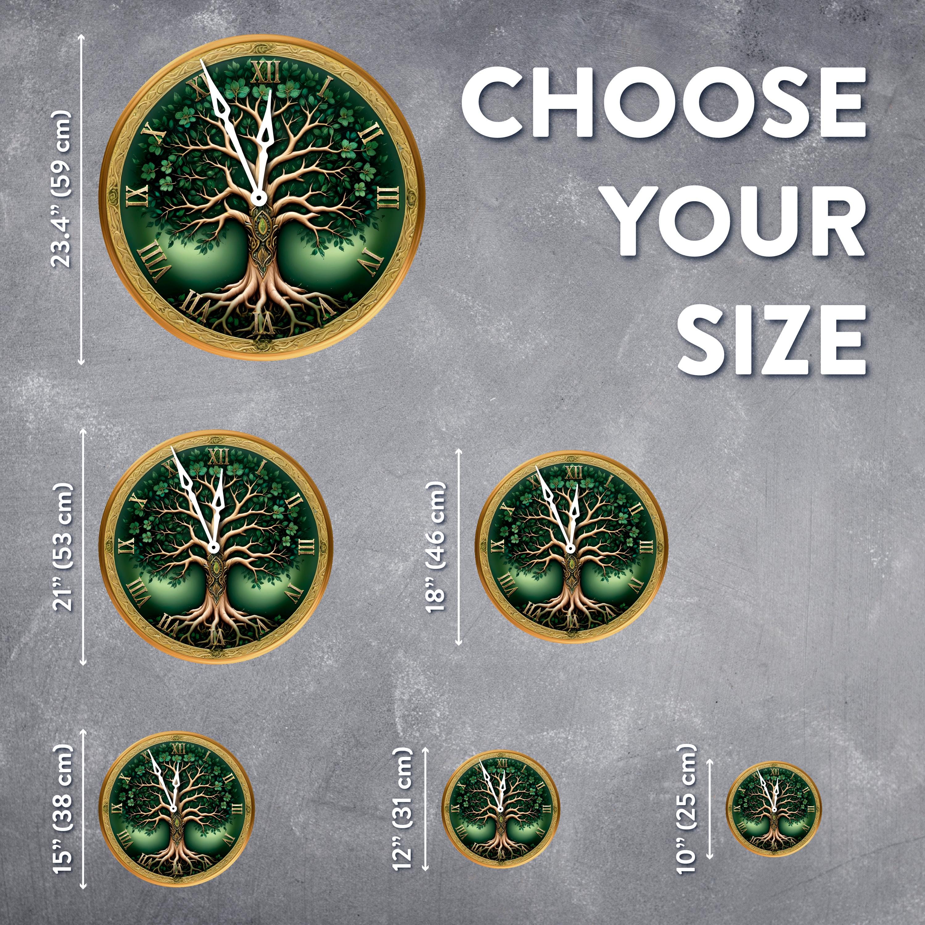 Tree of Life Wall Clock, Celtic Tree Clock, Decorative Wooden Clock ...
