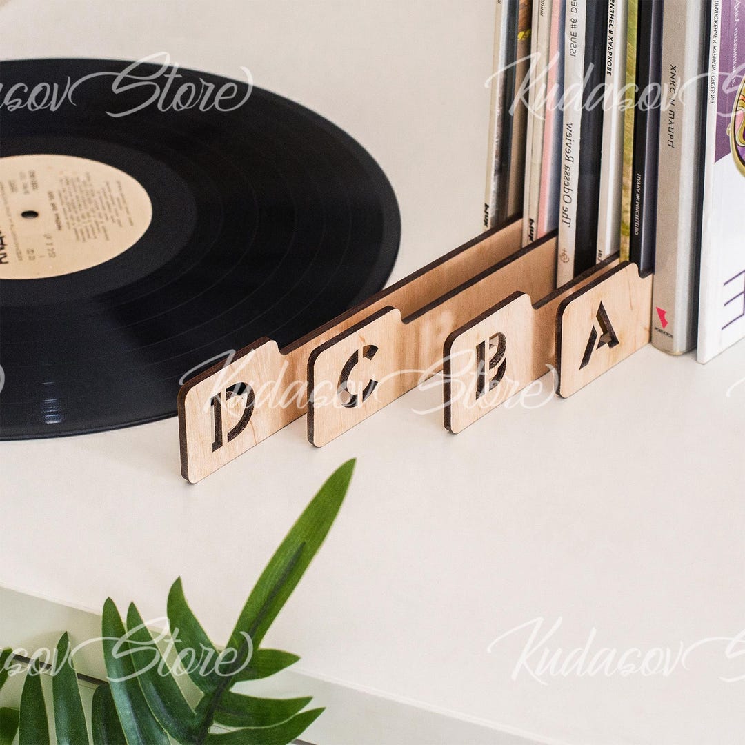 Vinyl Record Dividers, Alphabet Dividers, Album Dividers, Letter ...