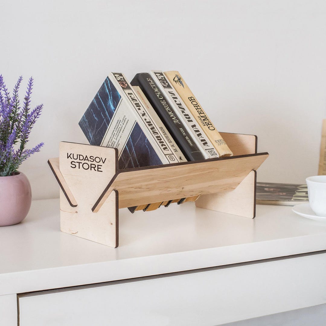 Table Top Book Shelf, Wooden Book Stand, Wooden Book Shelf, Portable ...