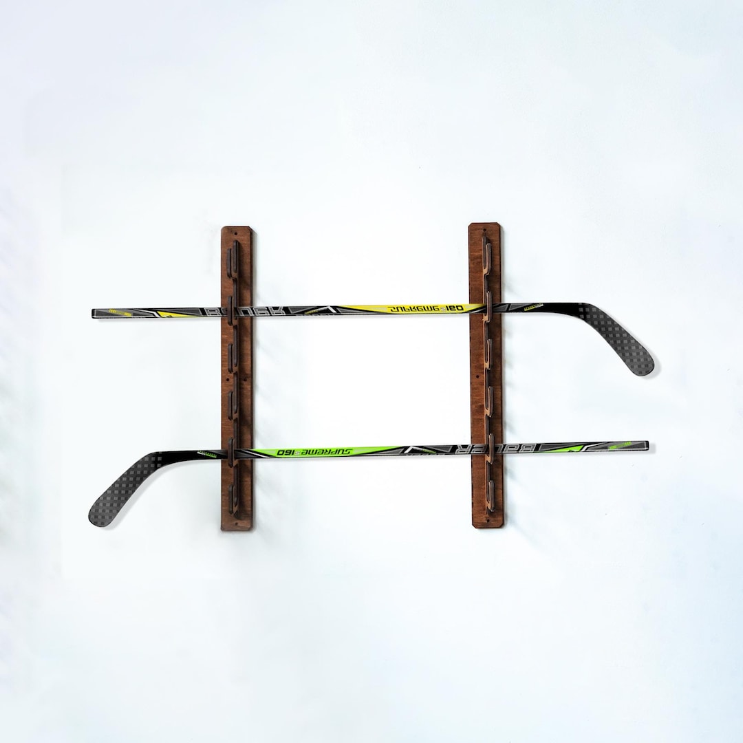 Wall Mount Hockey Stick Holder, Hockey Stick Rack, Hockey Stick Stand ...