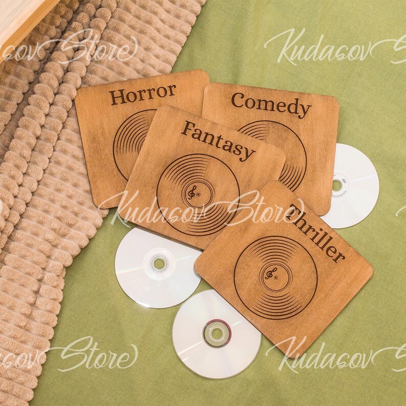 Dvd Dividers Custom, Dvd Collection Dividers, CD Dividers, Wood ...