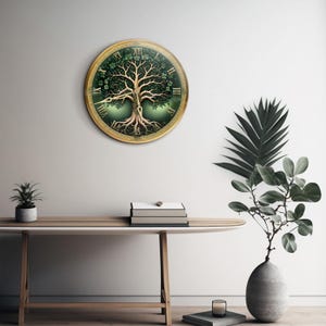 Tree of Life Wall Clock, Celtic Tree Clock, Decorative Wooden Clock ...