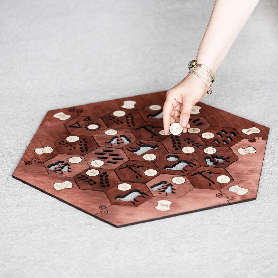 Catan Custom Board,catan Wooden Board,catan Deluxe Board,catan Hex ...