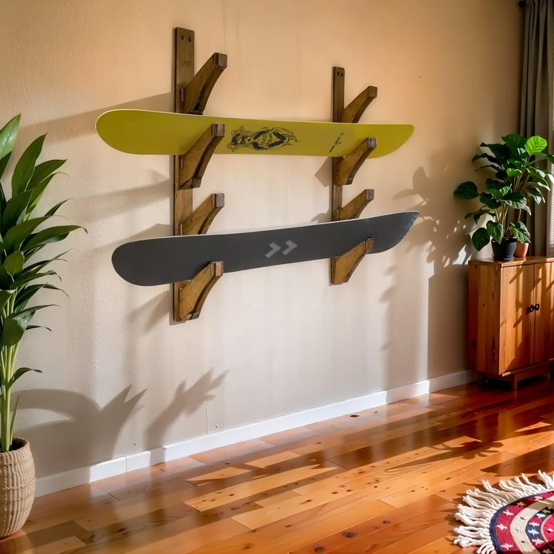 Snowboard Wall Mount Rack, Snowboard Holder, Snowboard Display ...