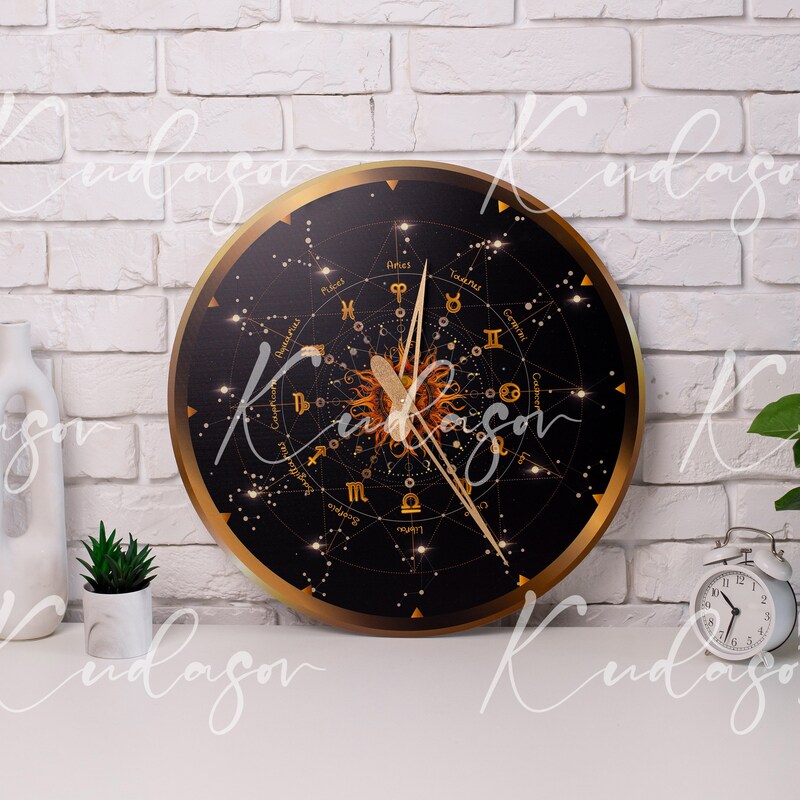 Sun Wall Clock - Etsy