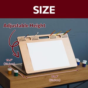 Adjustable Easel, Tabletop Easel, Wooden Easel, Paint Easel, Small ...