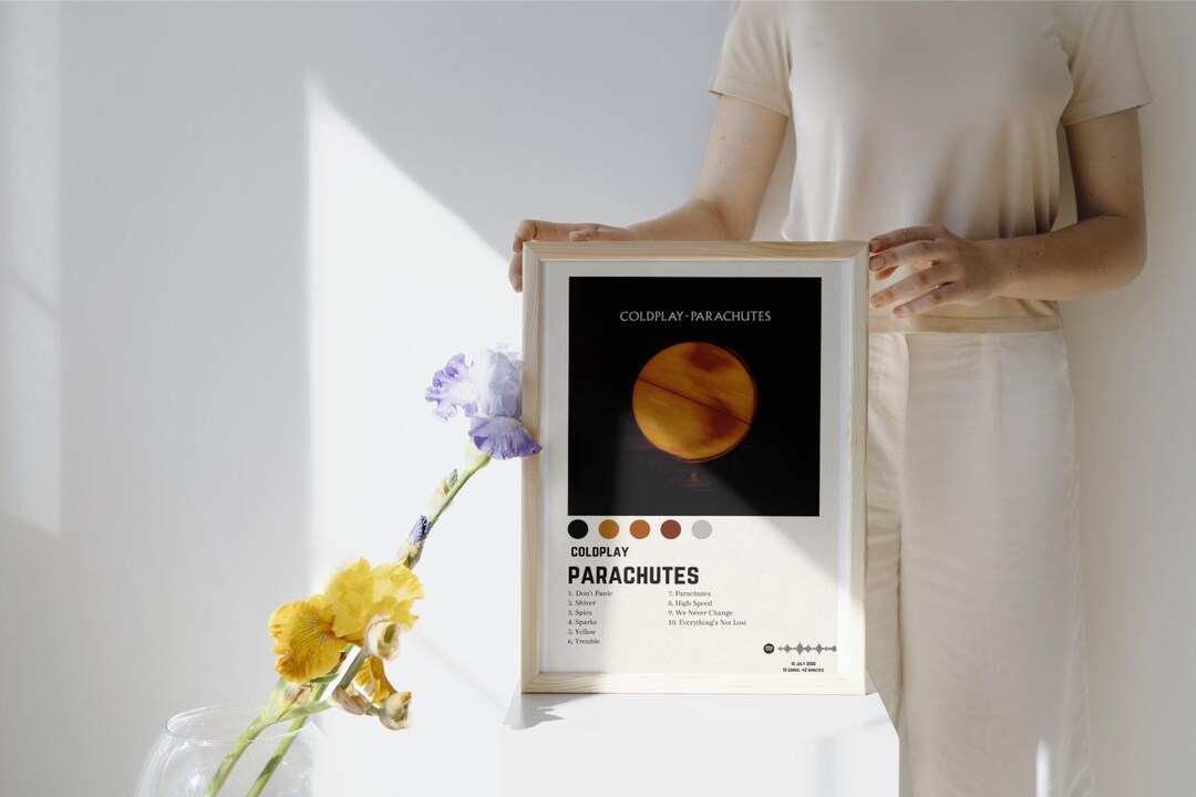Coldplay Parachutes Printable Album Cover Poster - Etsy
