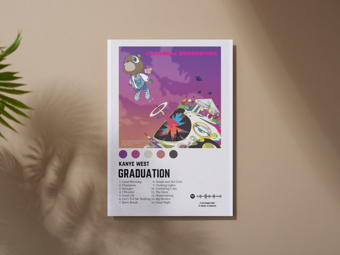 Kanye West Graduation Album Printable Poster - Etsy