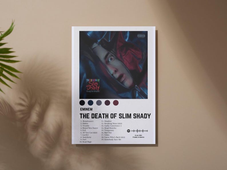 Eminem the Death of Slim Shady Printable Poster - Etsy